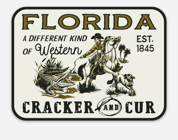 Florida Western Sticker – Cracker and Cur