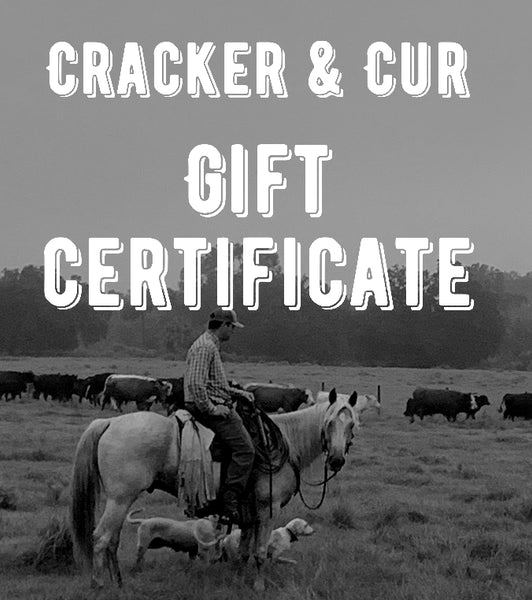 Cracker & Cur Gift Certificate – Cracker and Cur